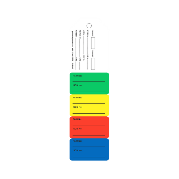 5-Stage Flange Tags (Pack of 100) | Visual Joint Integrity System ...