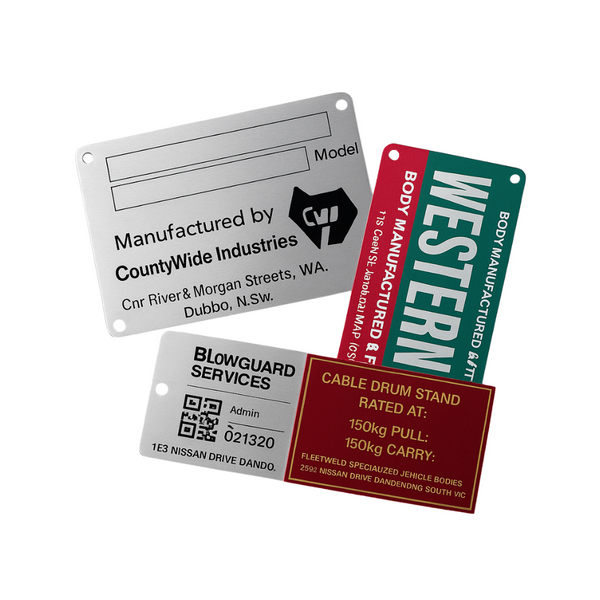 Anodised Aluminium Engraved Plates | Prime Tags