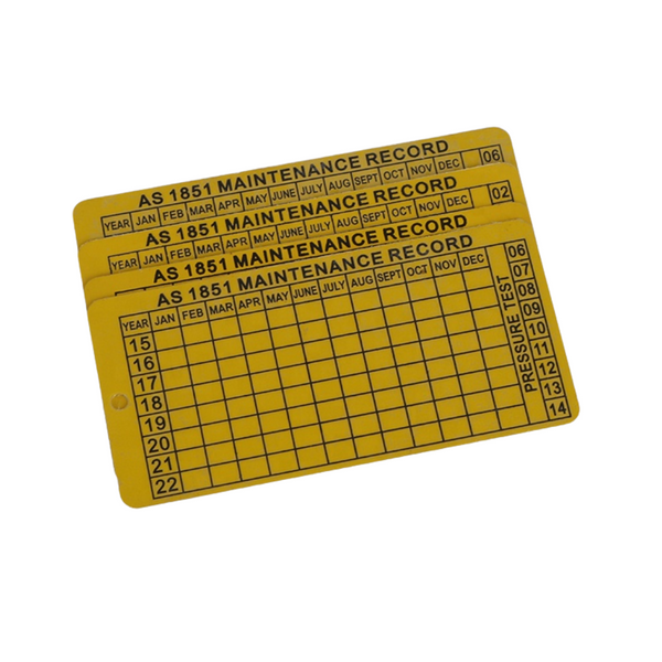 Fire Extinguisher Metal Maintenance Tag | Prime Tags