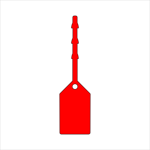 Red Blank Self Locking Tags | Prime Tags