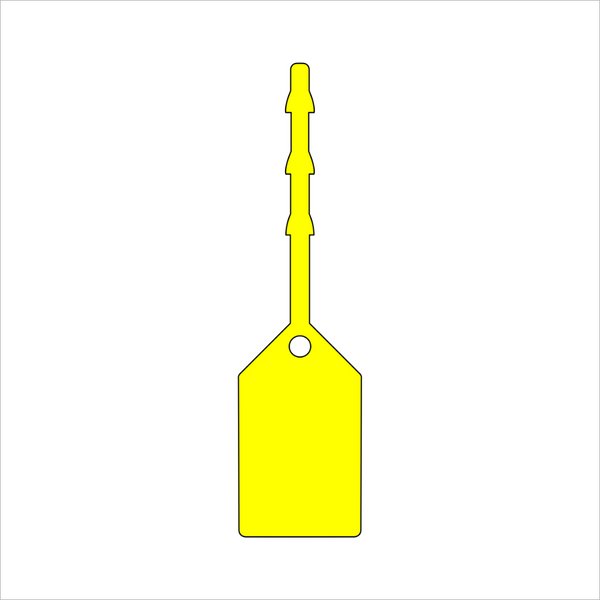Yellow Blank Self Locking Tags | Prime Tags